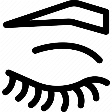 Eye Lash Icon Download On Iconfinder On Iconfinder