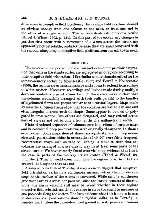 Shape And Arrangement Of Columns In Cats Striate Cortex Pmc