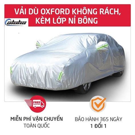 Bạt Phủ Xe Bạt Phủ Xe Hơiáo Trùm Che Phủ Xe Hơi Xe ô Tô Phủ Nhôm Bạc 4