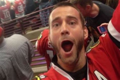 Cm Punk Has Become The Wwes Unofficial Chicago Blackhawks Cheerleader