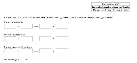 Solved Enter Electrons As E Use Smallest Possible Integer
