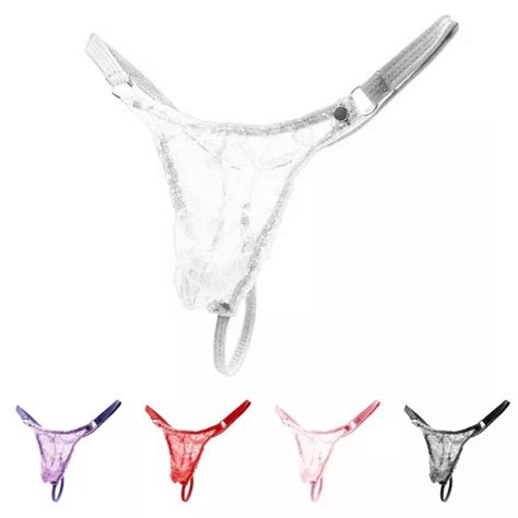 Lace Lingeries MÄnner Sissy Thong G String Bulge Pouch Panties Bikini