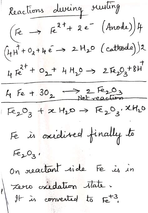 Chemical Equation Of Rusting Iron