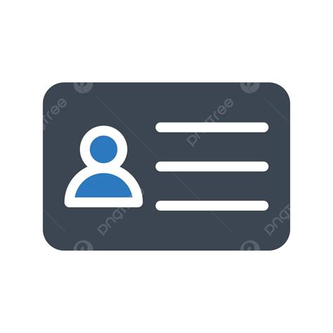 Badge Id Person Sign Vector Id Person Sign Png And Vector With
