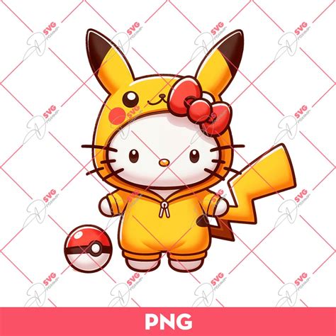 Hello Kitty Pikachu Png Svg Dreamer