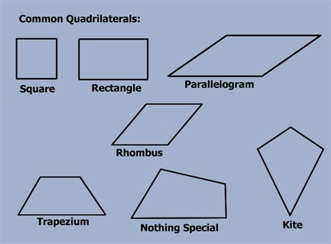 How Many Types Of Quadrilaterals Are There Name All