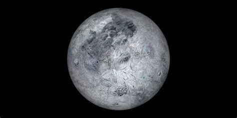 Eris Dwarf Planet Solar System Black Background Stock Illustration