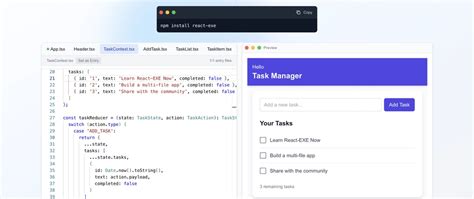 React EXE Revolutionizing React Component Rendering And Code