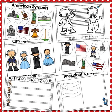 Presidents Day And American Symbols Preschool Theme Etsy