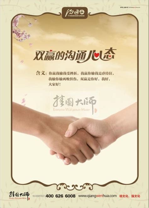 办公室沟通图片 企业宣传挂图 双赢的沟通心态 沟通标语 管理理念挂图标语 企业文化墙 文化墙企业文化墙公司文化墙校园文化墙工厂标语