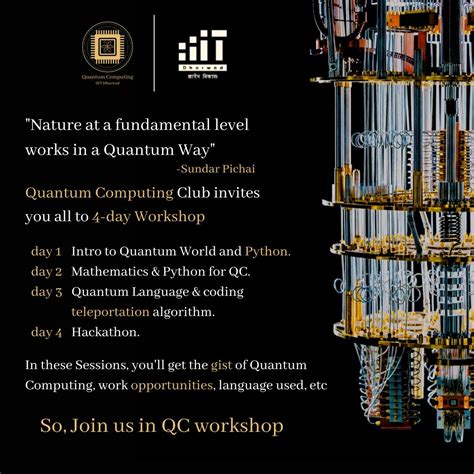 Quantum Computing Club Iiit Dharwad On Linkedin Opportunity