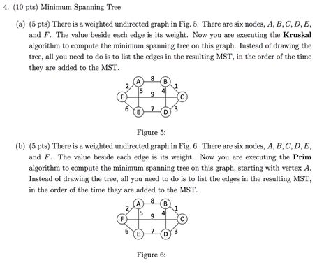 Solved Minimum Spanning Tree A There Is A Weighted
