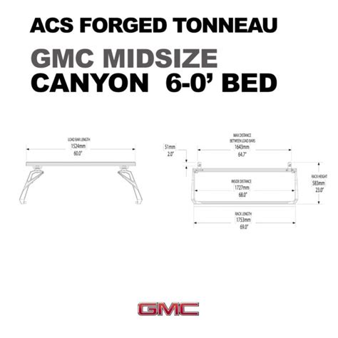 Leitner Designs Acs Tonneau Bed Rack System For 2019 Gmc 1500 6′ 6