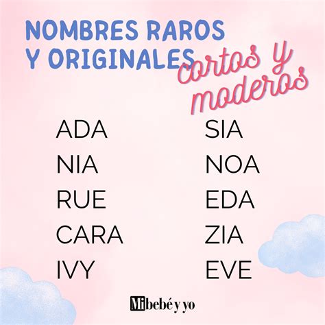 100 Nombres Raros Y Originales Para Niñas ¡encuentra El Nombre