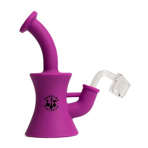 Lit Silicone 65 Concentrate Bubbler Rig 2999 At 420 Science