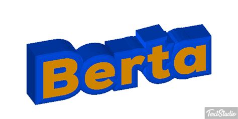 Berta Name Animated  Logo Designs