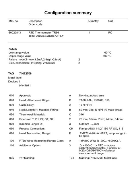 Tr66 Temperature Pdf