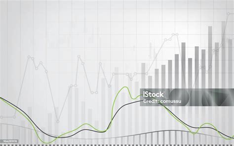 흰색 배경 디자인에 무역 하는 주식 시장 투자의 비즈니스 촛불 스틱 그래프 차트 낙관적인 포인트 그래프의 추세입니다 벡터