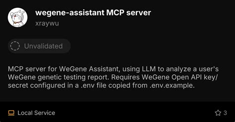 Wegene Assistant Mcp Server Mcp Se · Lobehub