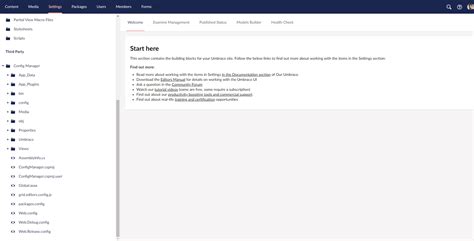 Umbraco Config Editor Manager Our Umbraco