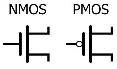 Nmos Pmos Symbols Virtual Lab Respectively Circuit Fig Labeled Iitg