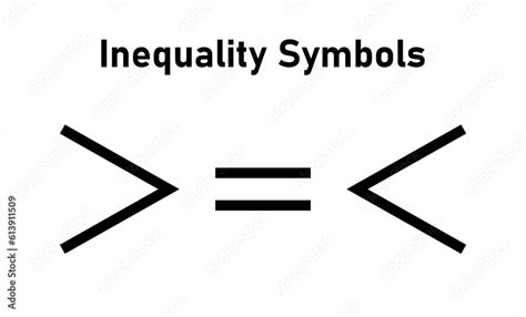 Less Than Greater Than And Equal Symbol In Mathematics Inequality Symbols Mathematics
