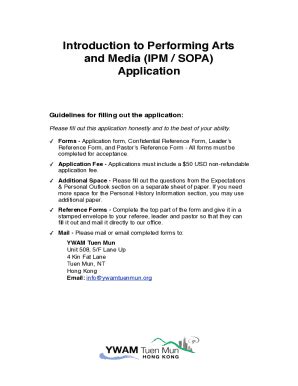 Fillable Online IPM Application Fax Email Print PdfFiller