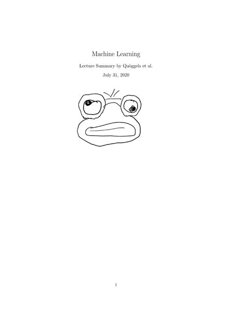 Ml Summary Updated Machine Learning Helpful Notes Machine