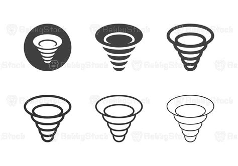 Tornado Icons Multi Series Vector Eps File