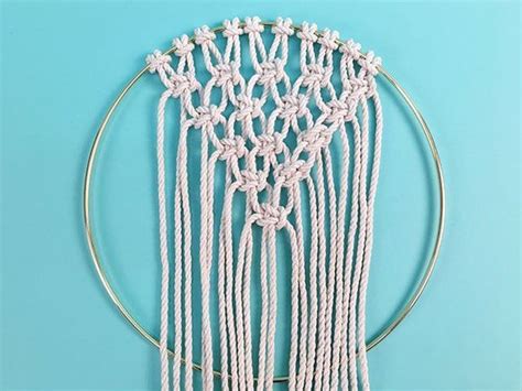 Diy Brass Ring Macrame Wall Hanging Macrame Wall Hanging Macrame