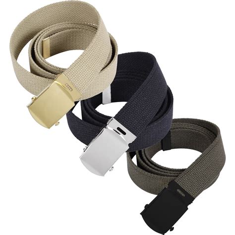 Military Style Web Belts 3 Pack