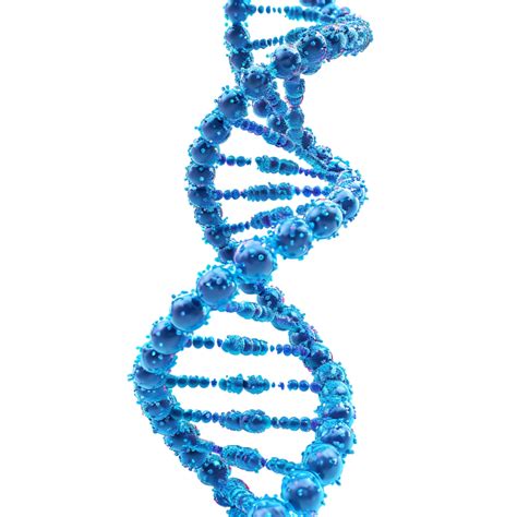 3d Blue Dna Helix Sequence Element Isolated 48557469 Png