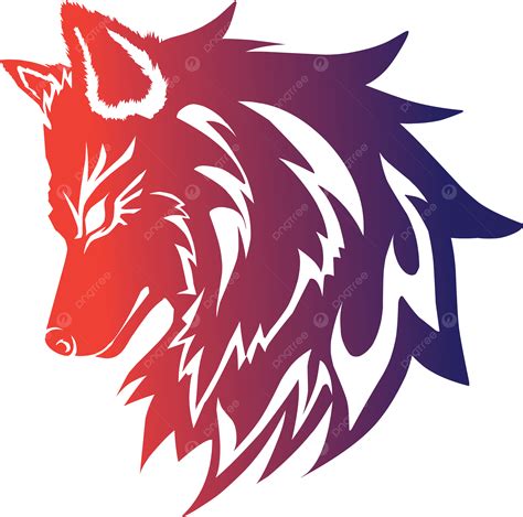 Logo De Lobo Rojo Para El Equipo Del Juego Png Clipart De Animales E
