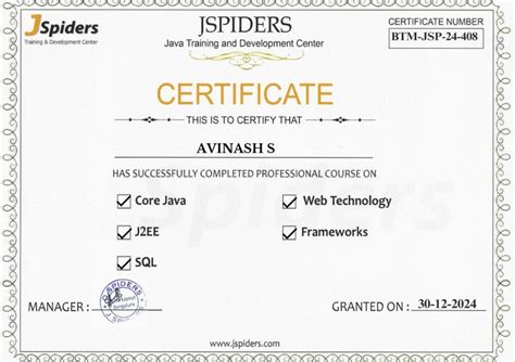 Avinash S On Linkedin Pleased To Share That Ive Completed A 6 Month