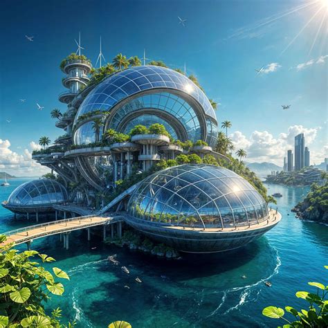 Futuristic Solarpunk City Futuristic Solarpunk City