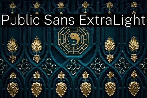 Public Sans ExtraLight Font FFonts Net