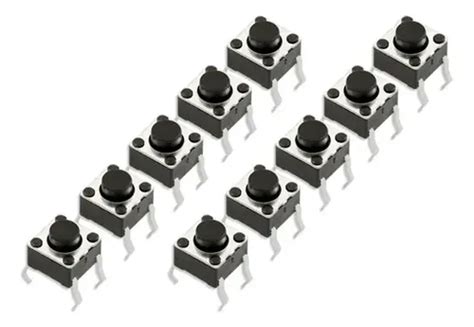 Kit 10x Chave Táctil Push Button 6x6x5mm Arduino Eletrônica Mercadolivre