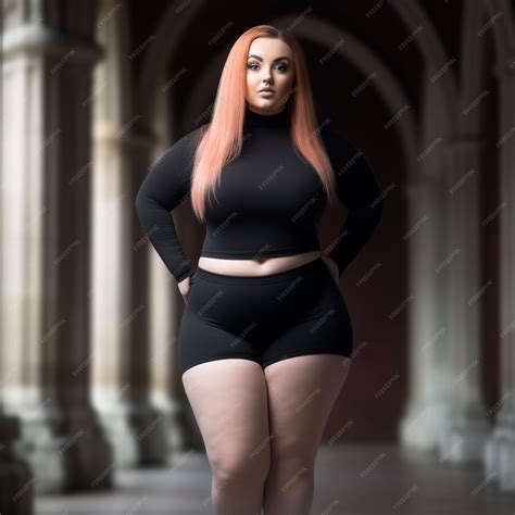 Premium Photo Photo Beautiful Woman Posing Curvy Women