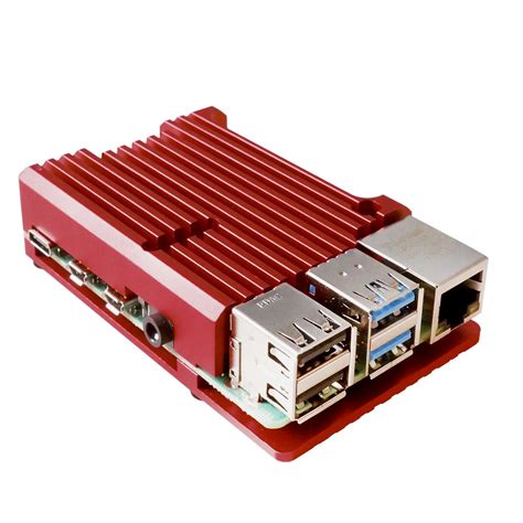 Armor Case For Raspberry Pi 4 Red Buy At Berrybase