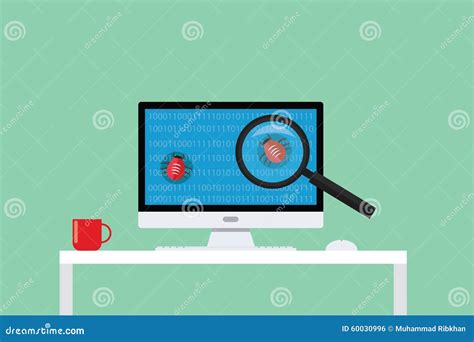 Search And Find Bugs Debugging Stock Vector Illustration Of Debugging Coding 60030996