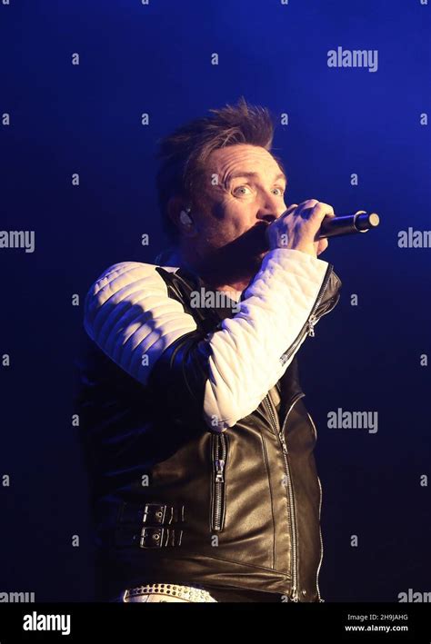 Simon Le Bon Of Duran Duran Performing Live On Stage At The O2 Arena In