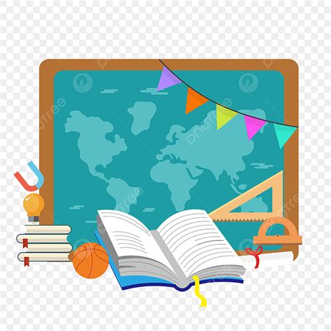 Cartoon Education School Classroom Border Back To School School