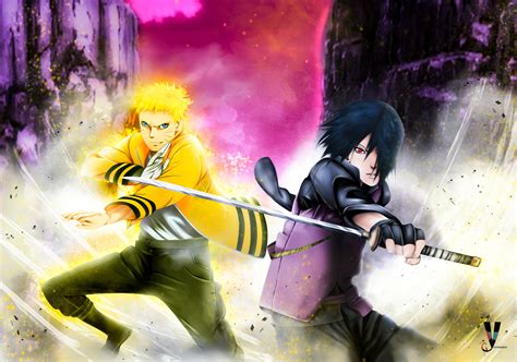 Download Naruto And Rogue Ninja Sasuke Wallpaper