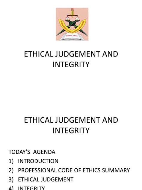 Ethical Judgement Pdf