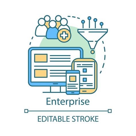 Enterprise Concept Icon Digital Marketing Tools Subscription Tariff