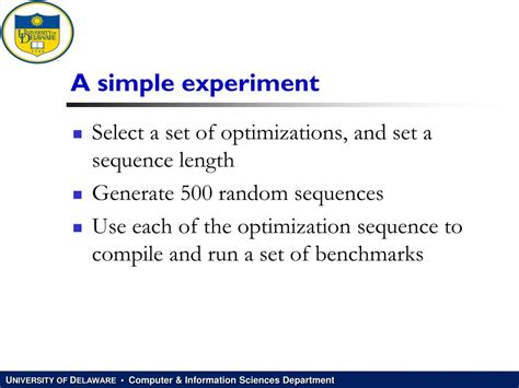 Ppt Mitigating The Compiler Optimization Phase Ordering Problem Using