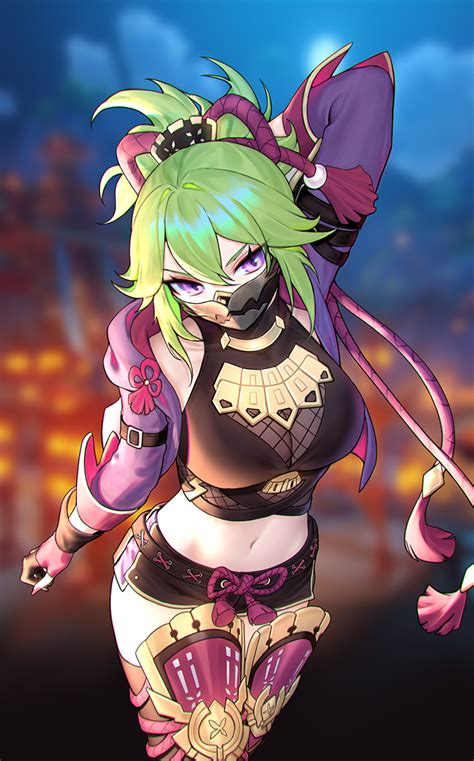 Kuki Shinobu Genshin Impact Drawn By Siun Danbooru