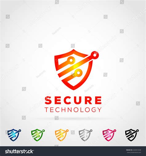 Security Technology Logo Icon Stock Vector Royalty Free 426551638