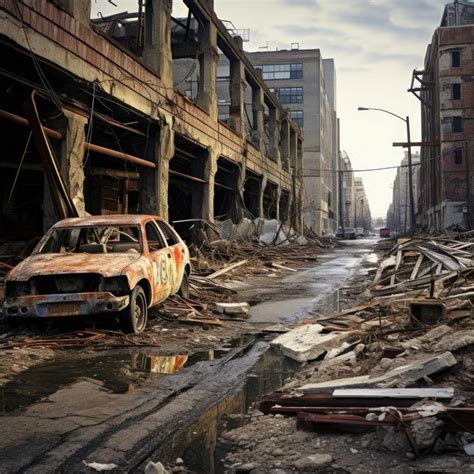 Premium Ai Image Decaying Urban Infrastructure