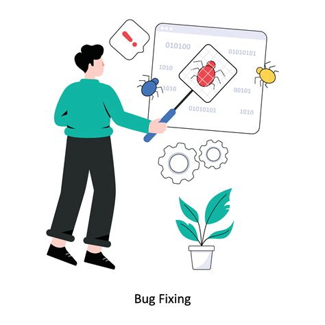 Bug Fixing Flat Style Design Vector Illustration Stock Illustration 27974100 Vector Art At Vecteezy